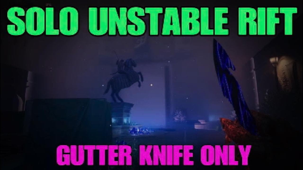 SOLO UNSTABLE RIFT GUTTER KNIFE ONLY - YouTube
