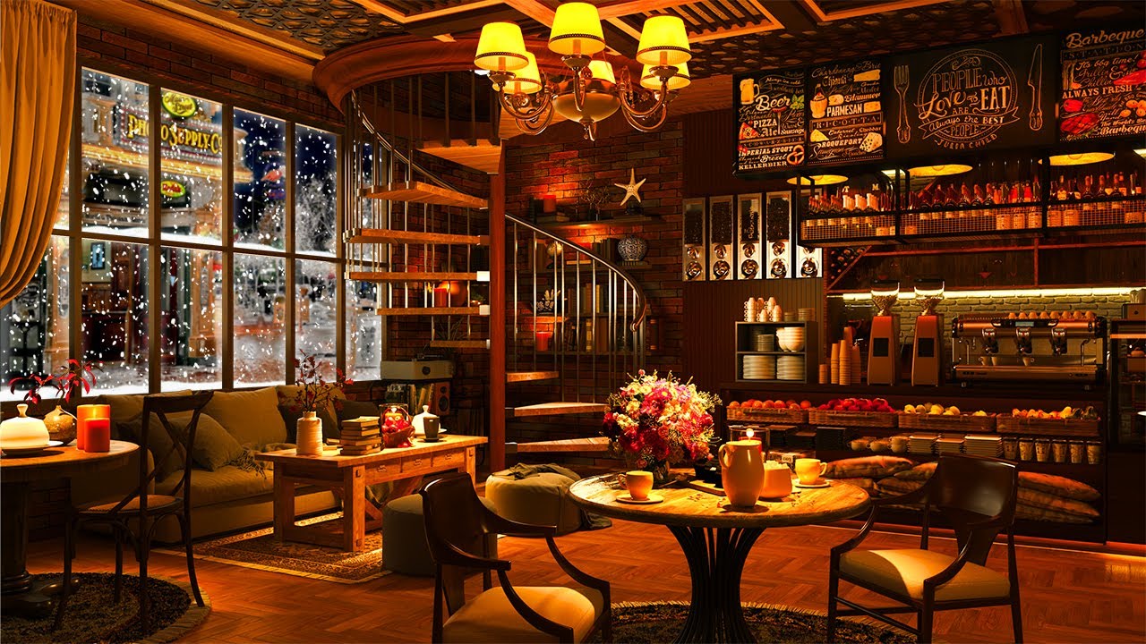 Relaxing Jazz Music | Coffee Shop Ambience with Smooth Piano Jazz Music ...