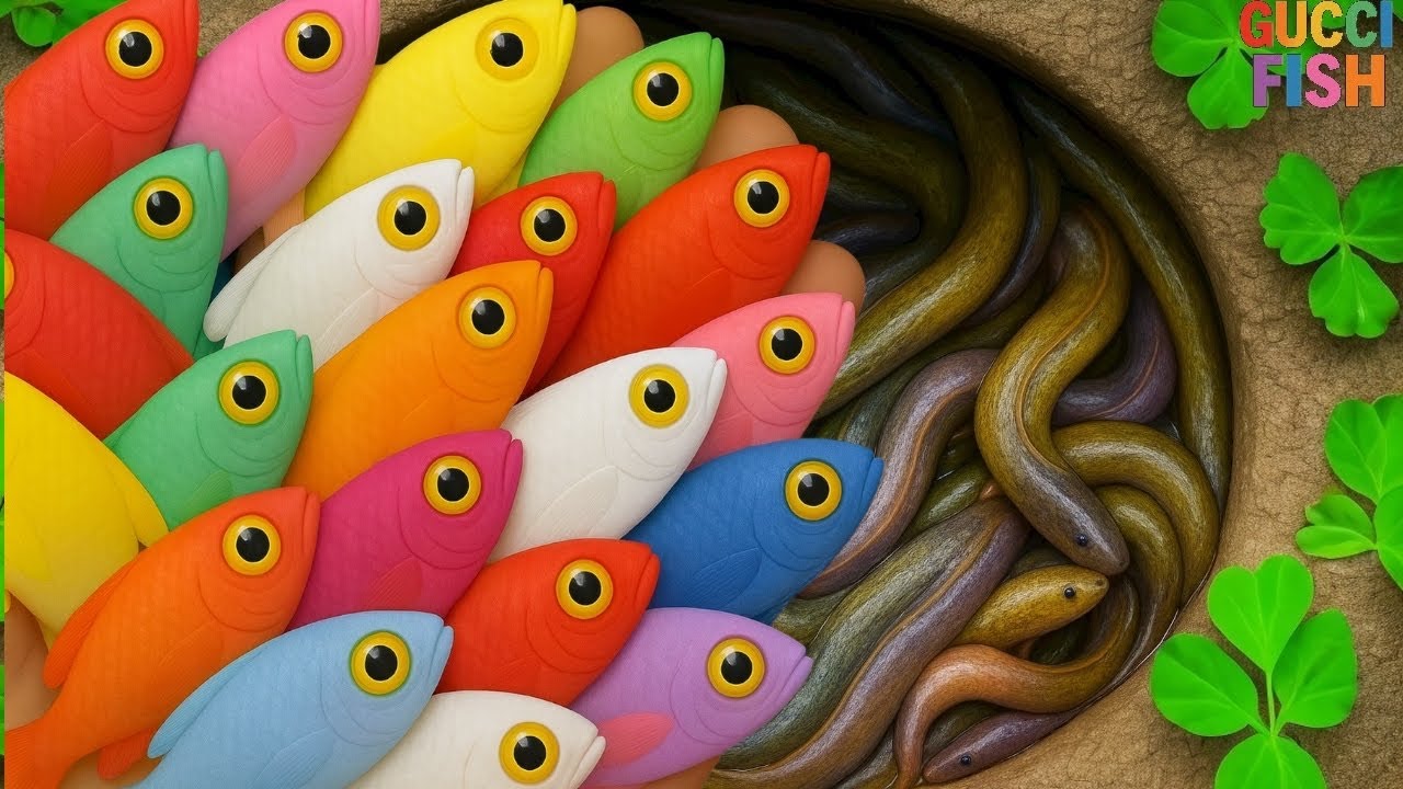 I get colorful ornamental fish in colorful surprise eggs, Platy Fish ...