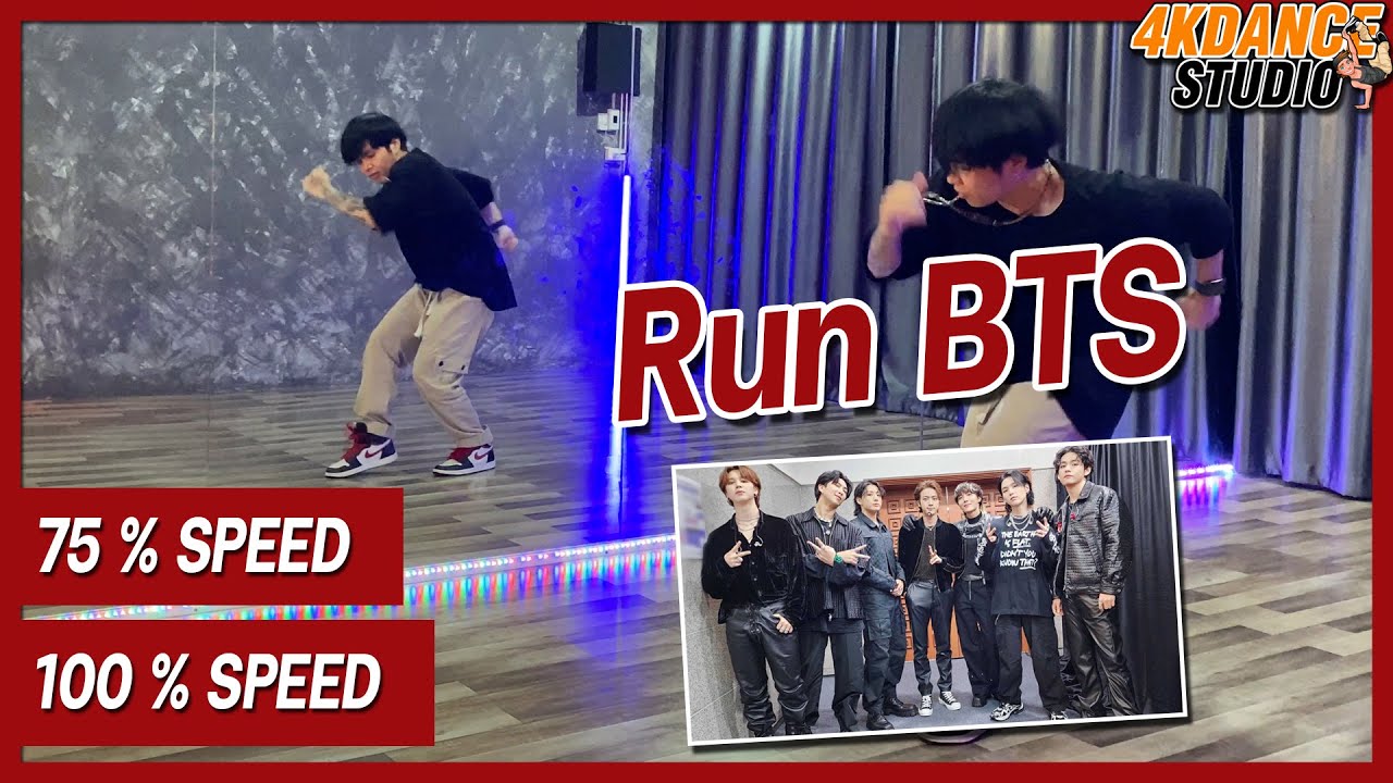 BTS (방탄소년단) '달려라 방탄 (Run BTS)' | Dance tutorial | Mirrored + Slow Music - YouTube