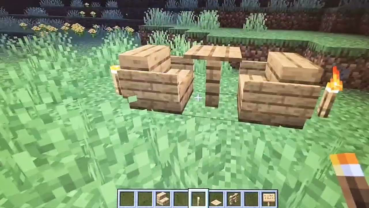 this is to easy to make in minecraft. table and bed - YouTube