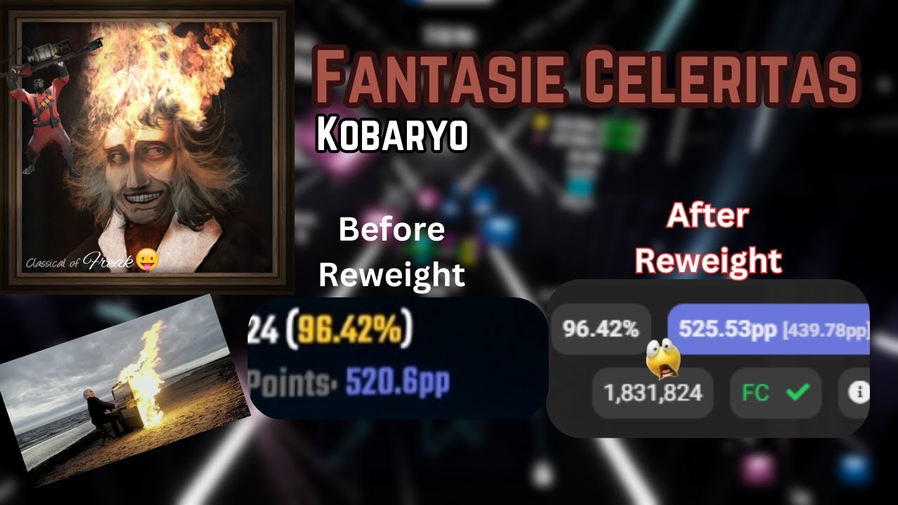 Reweight Buff :D | Kobaryo - Fantasie Celeritas | 96.42% 525.53pp ...