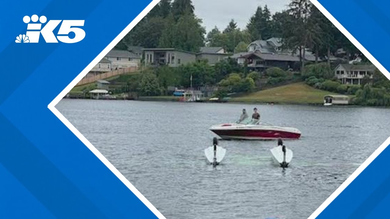 Pilot injured in floatplane crash in Lake Meridian - YouTube