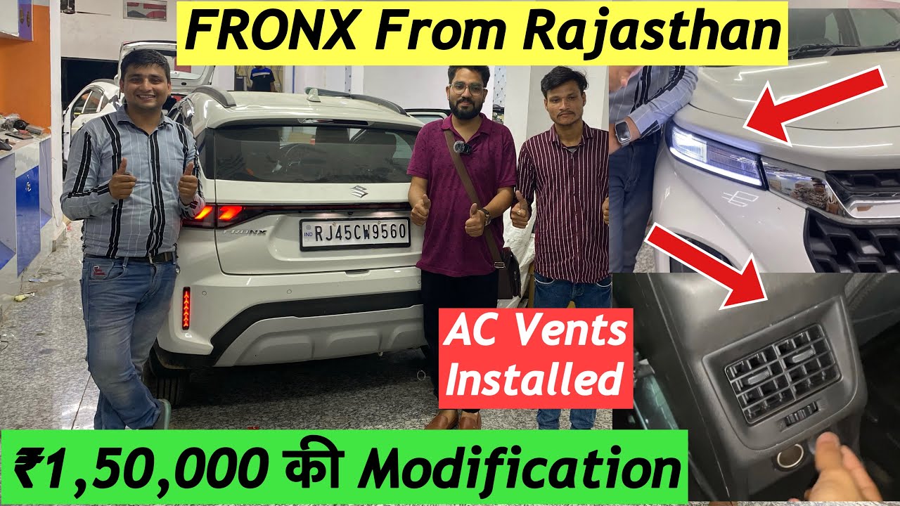 Rear AC Vents and DRL Installed in FRONX Sigma | ₹1.5 Lakhs की ...