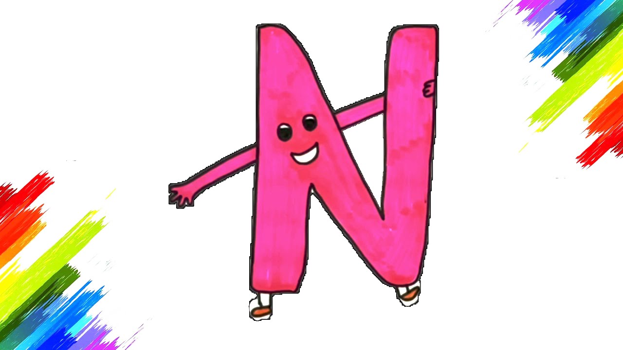 Alfabe N Harfi - Kolay N Harfi Çizimleri - Alphabet letter N # ...