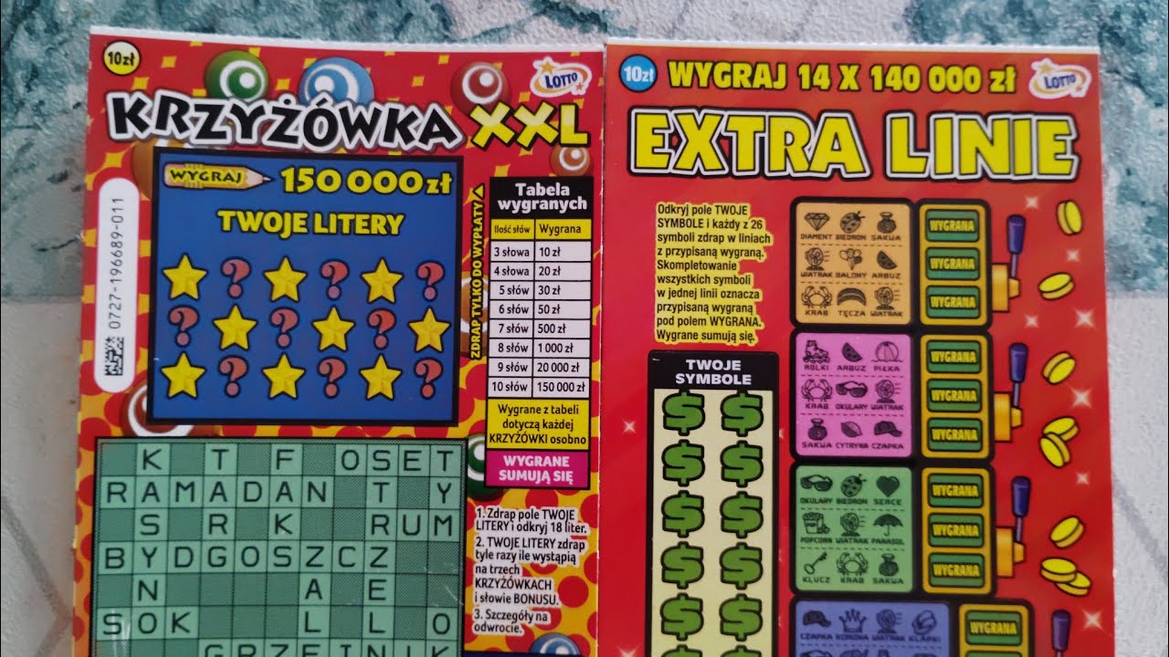 #zdrapki Dziś krzyżówka XXL 💰 VS EXTRA LINE 💰 Nowy stary gość 😀👍 - YouTube