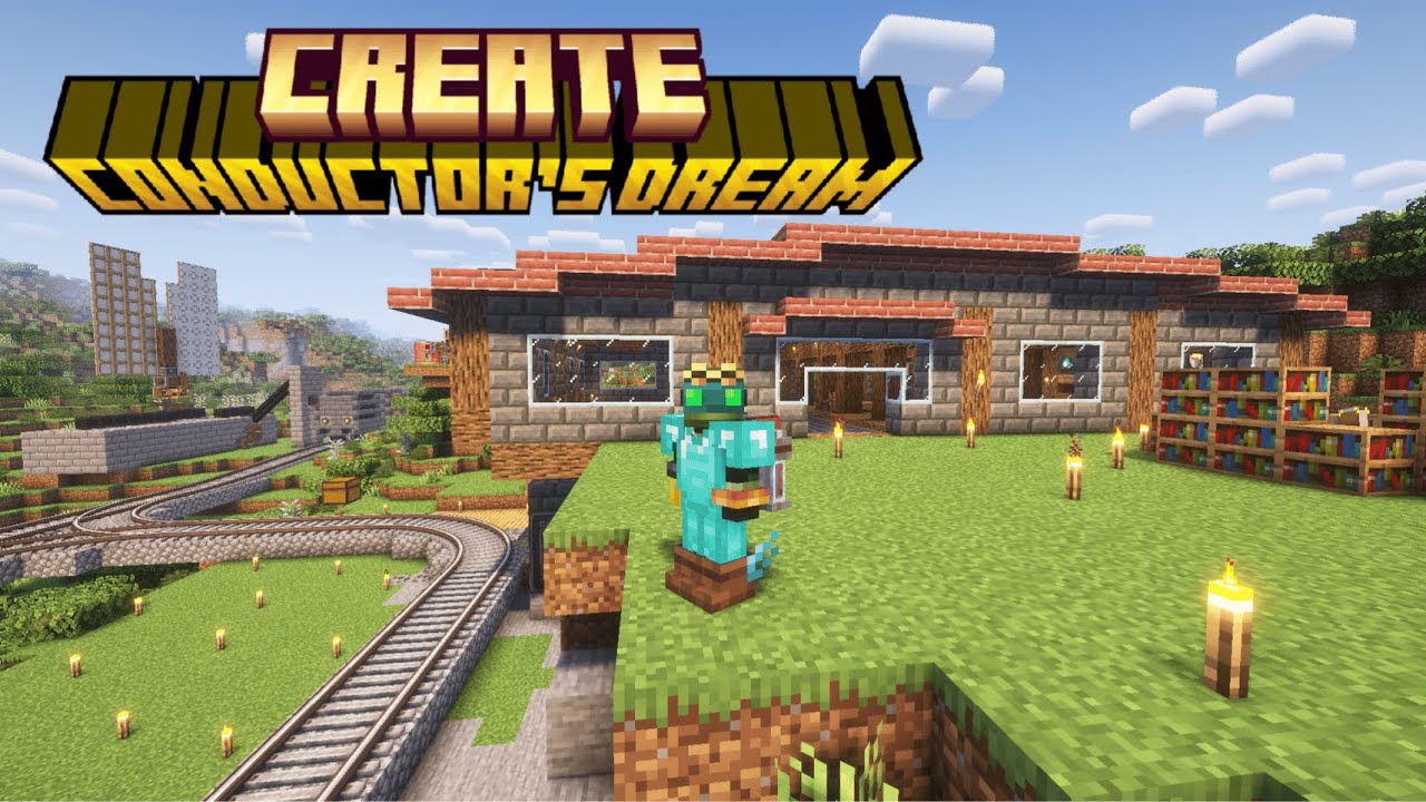 Minecraft live - Create: Conductors Dream - Continuation to 200 days ...