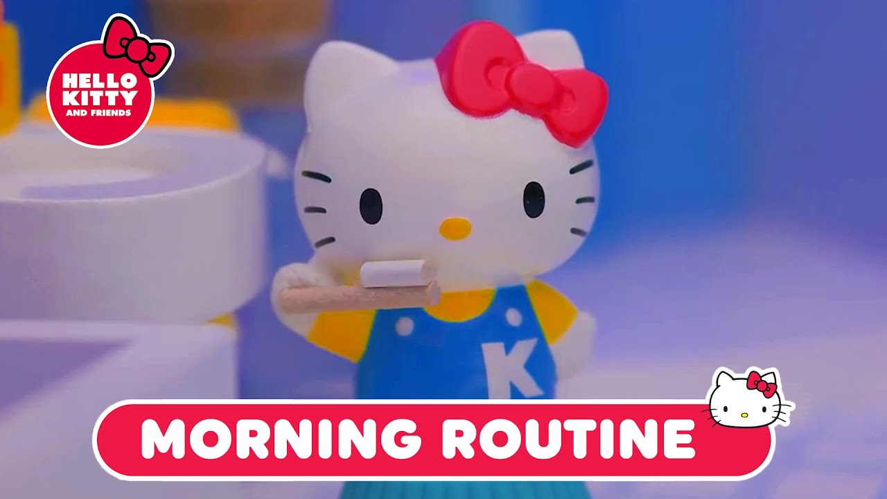 Hello Kitty's morning routine | Hello Kitty Puppets Adventures - YouTube