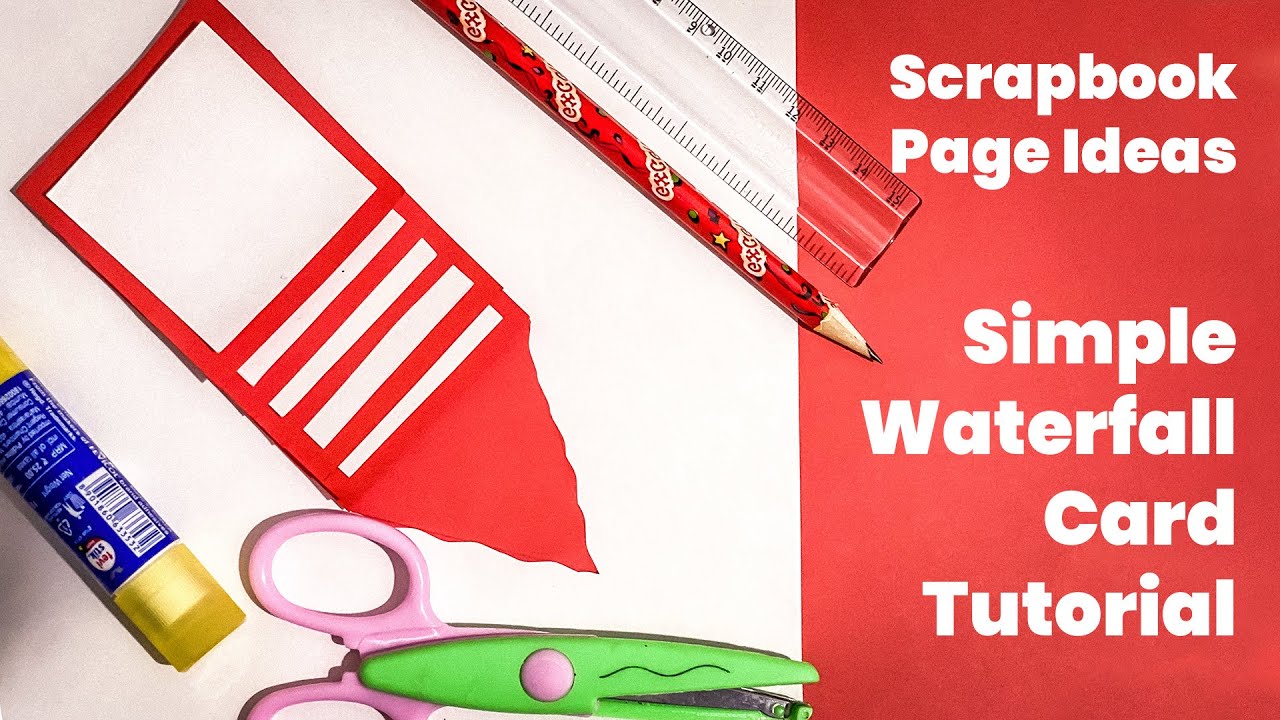 DIY how to make simple Waterfall Card |Easy Step by Step Tutorial ...
