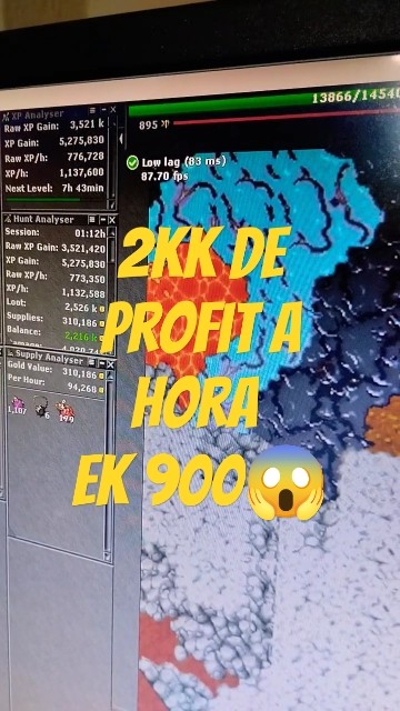 2kk de profit ek 900 #tibia #huntprofit - YouTube