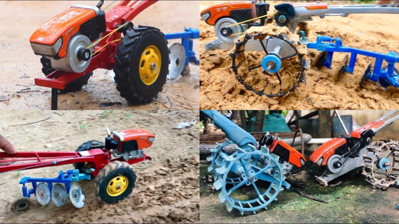 4 VIDEOS AMAZING RC TRACTOR | MINI TRACTO PLOWED - YouTube