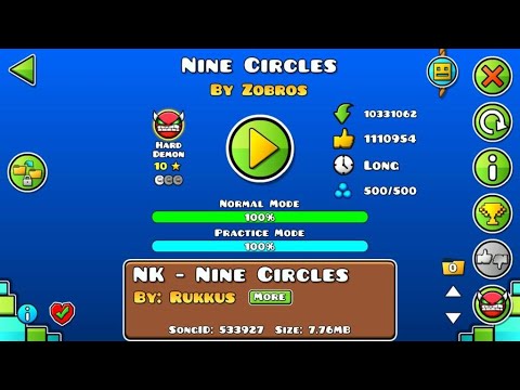 Nine Circles Full Completion! (Over 2800 attempts in total) - Geometry ...