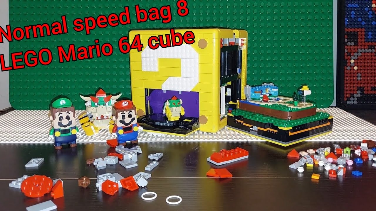 Normal speed LEGO Super Mario 64 Question Mark Block 71395 bag 8 Build ...