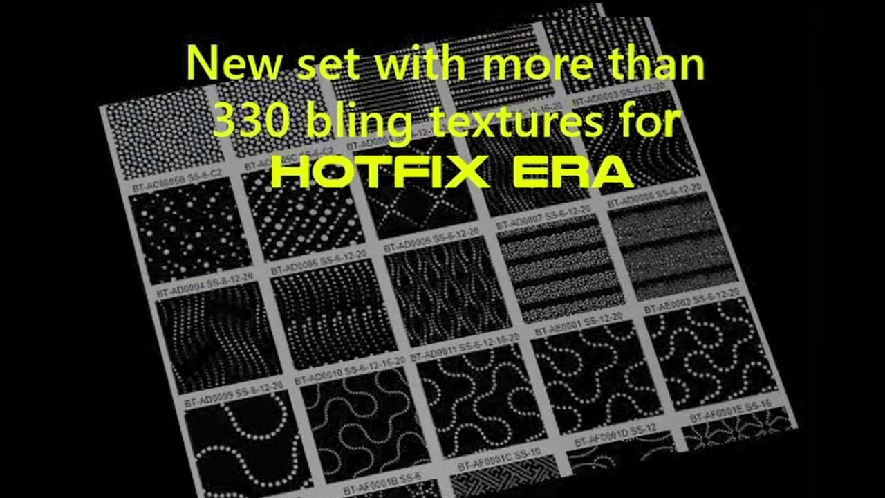 Hotfix Era New Bling Texture Set - YouTube