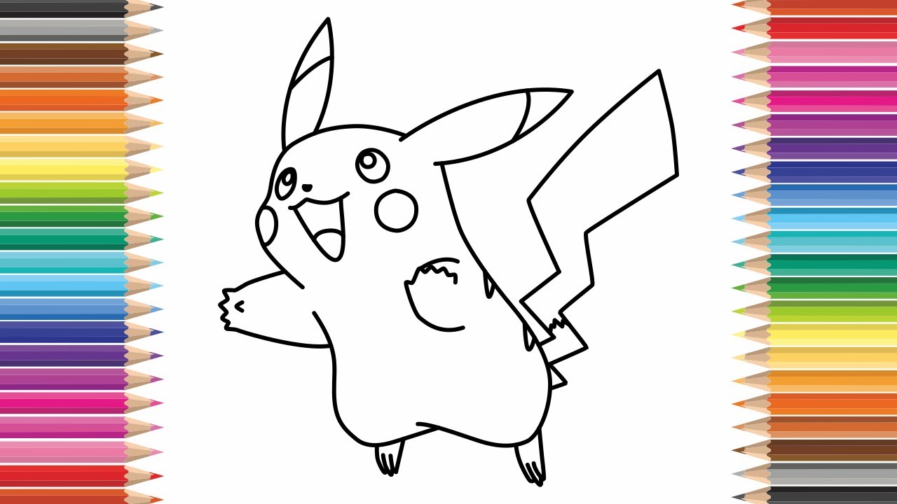 How to Draw Pokemon Easy Step by Step for Kids and Coloring - YouTube