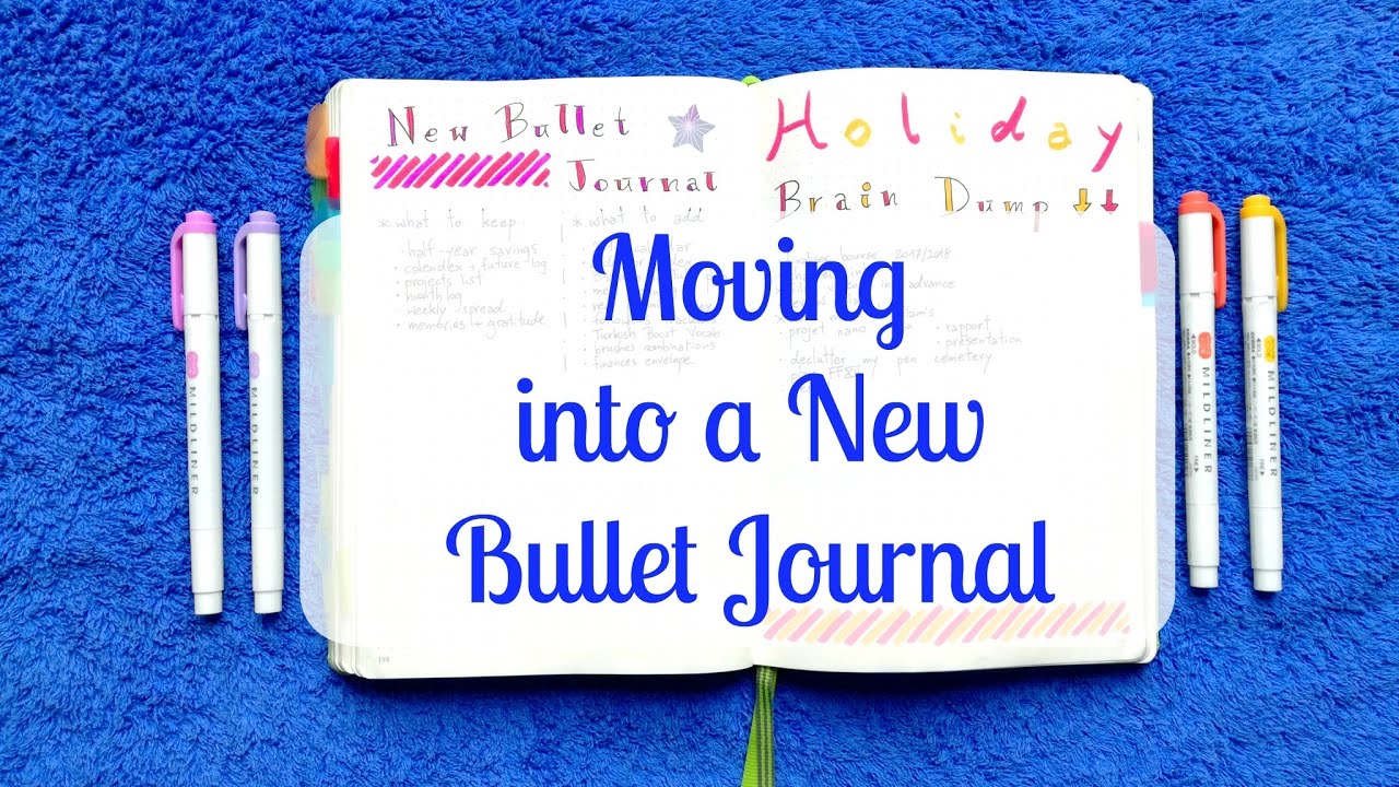 Moving into a New Bullet Journal | Top Tips | BuJoBoosted - YouTube