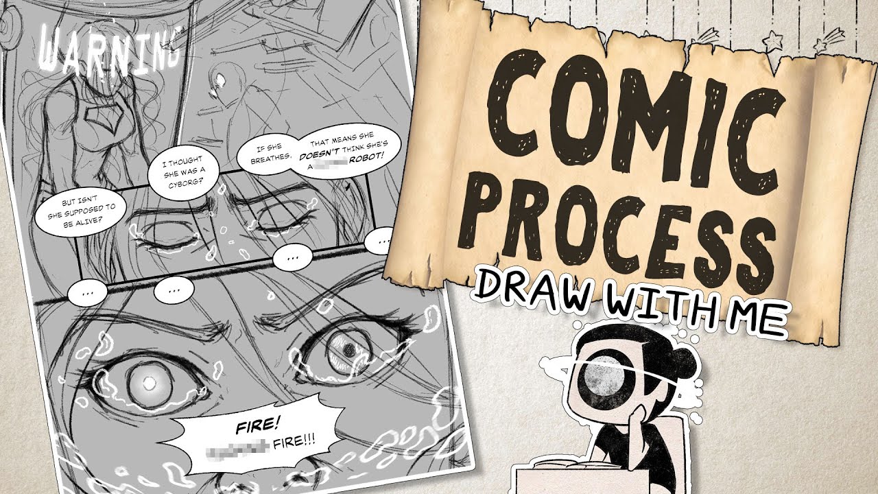 Making Comics while listening to Midst || COMIC PROCESS - Draw With Me Live - YouTube