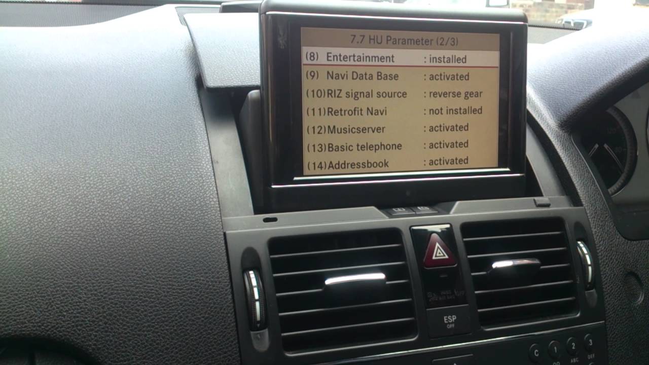 MERCEDES C220 (command unit ngt 4.5 ) REAR VIEW CAMERA INSTALL PROBLEM ...