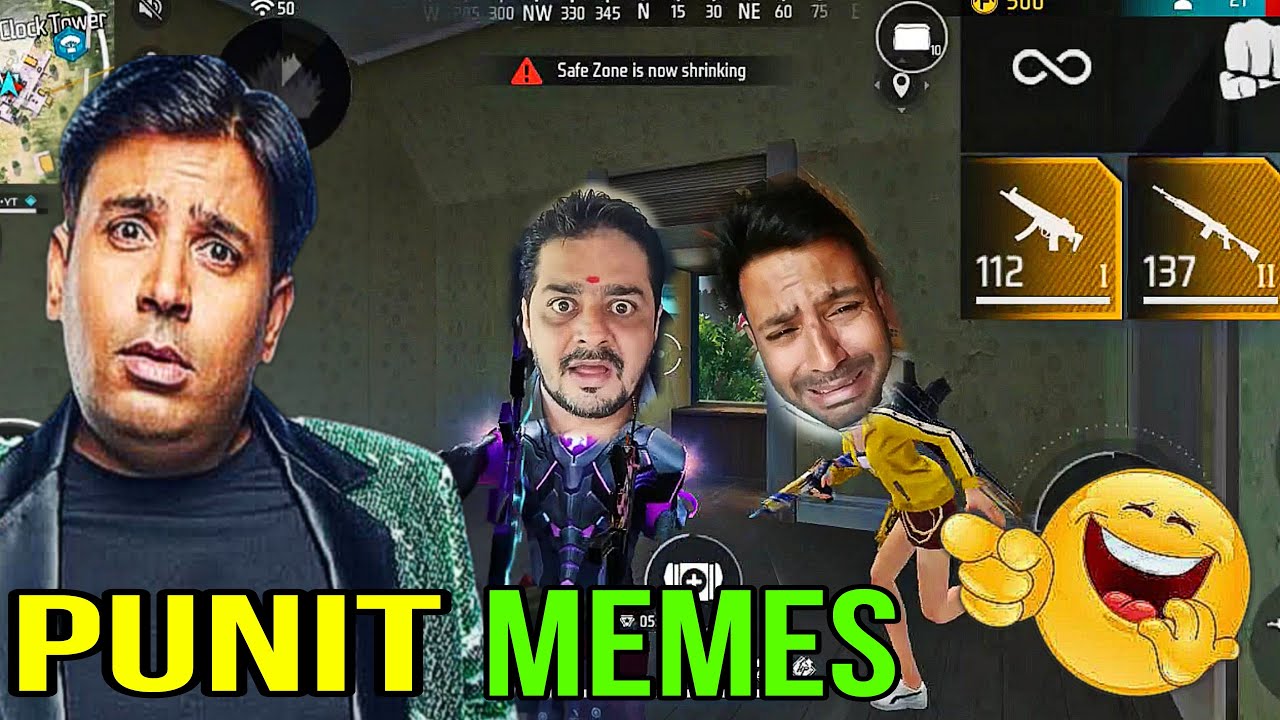 If Punit Superstar Playing Free Fire 😂 || Punit Superstar Memes || # ...