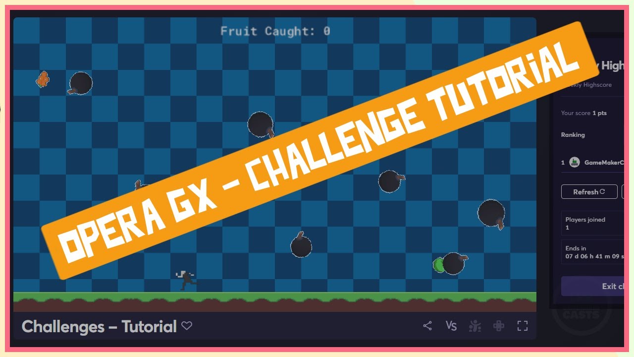 Opera GX - Challenge Tutorial - YouTube
