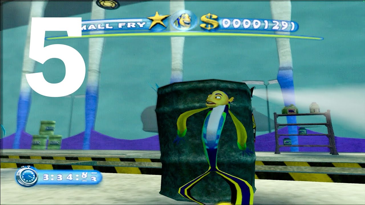 Shark Tale PS2 Game Part 5 Hide and Sneak - YouTube