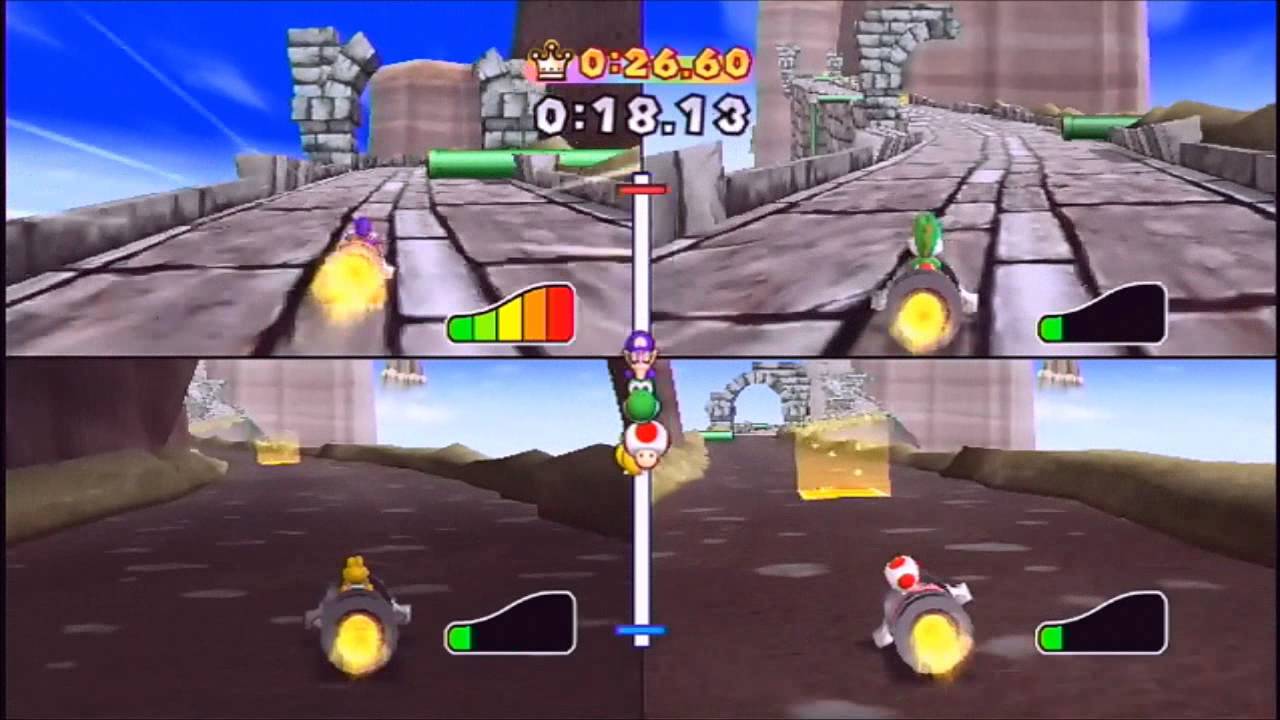 Mario Party 9 Minigames - Speeding Bullets - YouTube