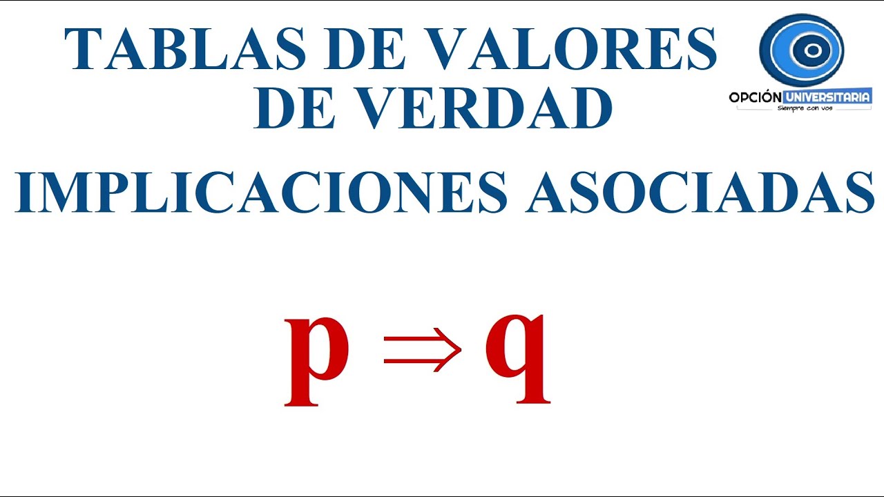 Tablas de valores de verdad - Determinación de valores de verdad ...