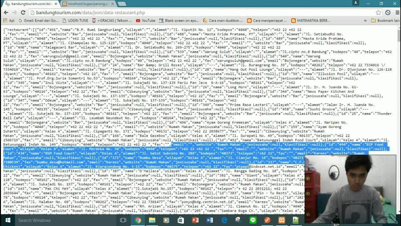 Tutorial Parsing Menggunakan PHP - YouTube