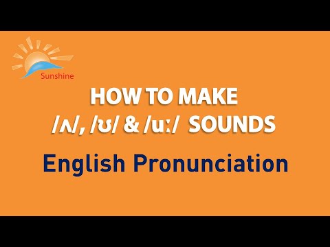 How to make /ʌ/, /ʊ/ & /uː/ sounds | English Pronunciation - YouTube
