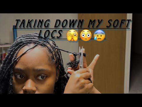 How To Take Down Soft Locs | Without Cutting Your Hair | No damage ...