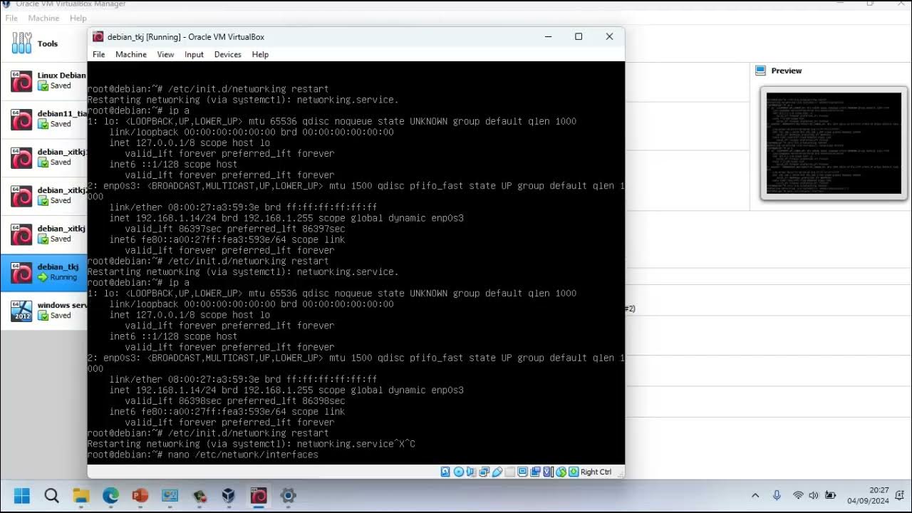 Konfigurasi DHCP Server Linux Debian dan Windows 10 - YouTube