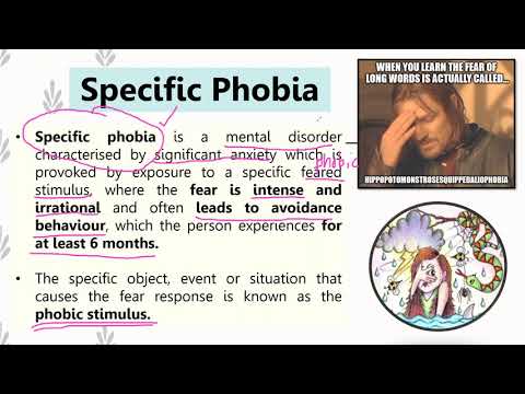 Intro to Specific Phobia and its Biological Contributing Factors - YouTube