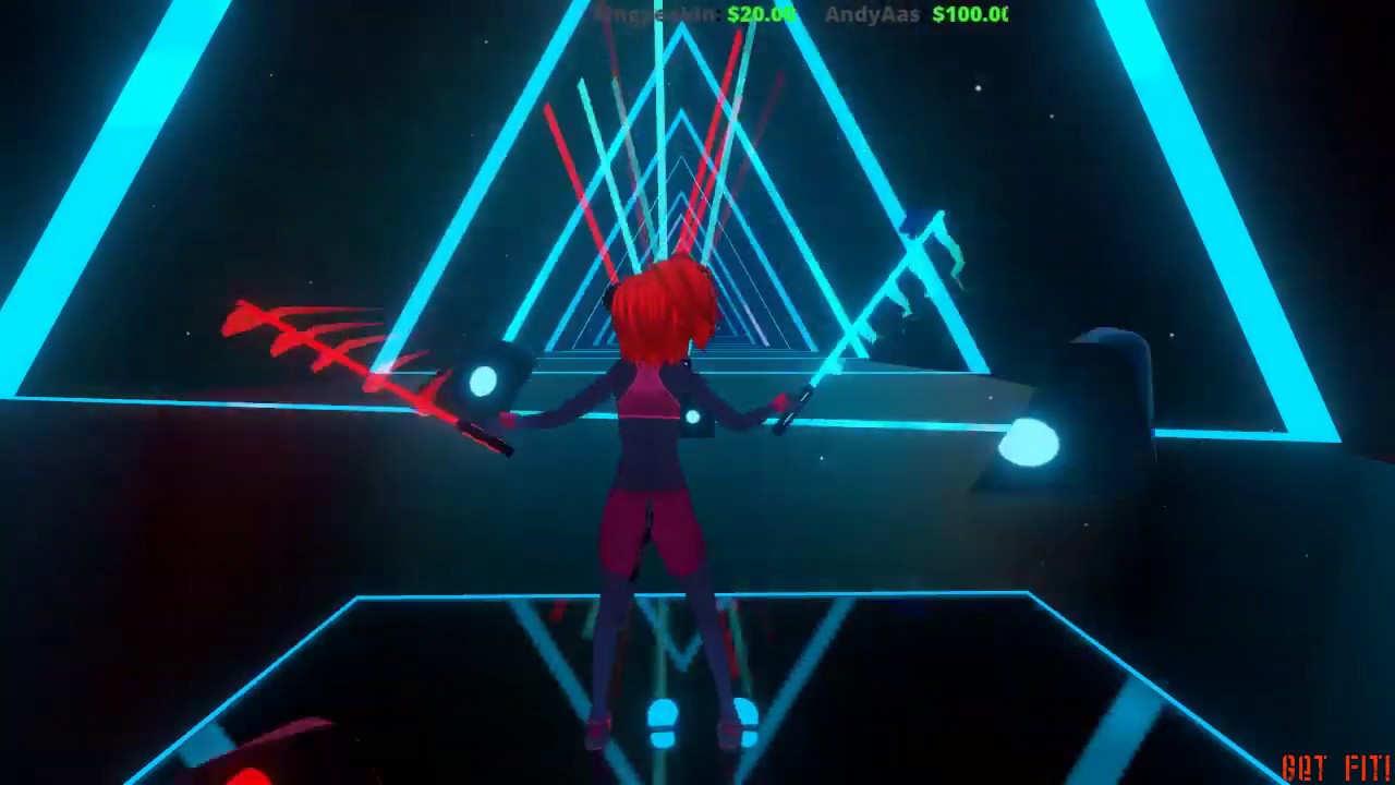Beat Saber in vrchat! Again! - YouTube