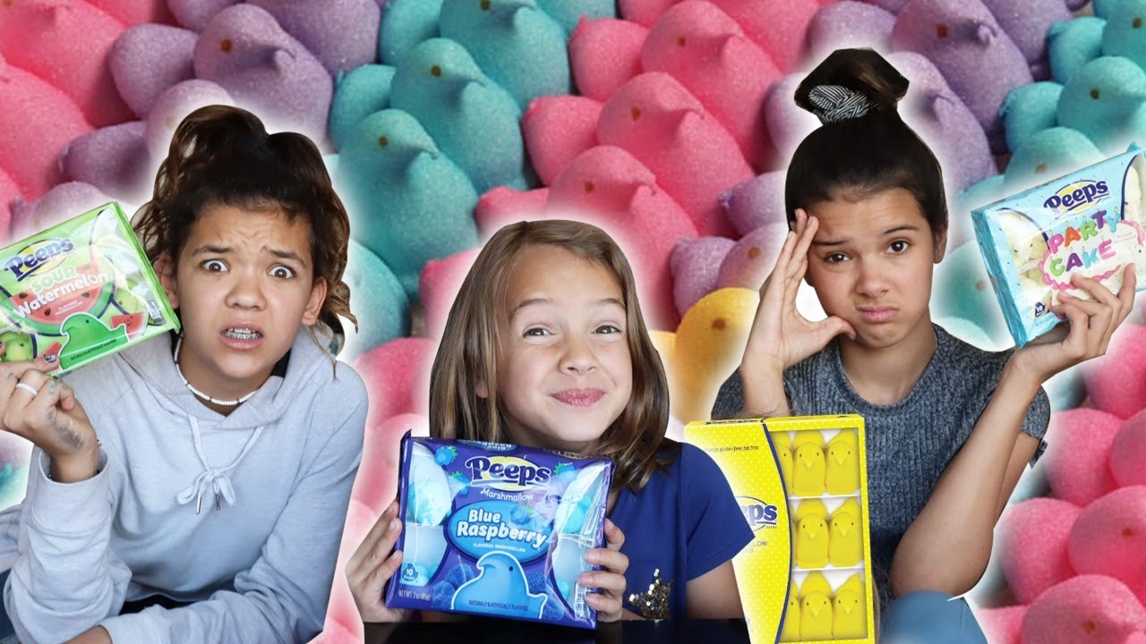Last to EAT Peeps! Easter Activities Staying HOME! - YouTube