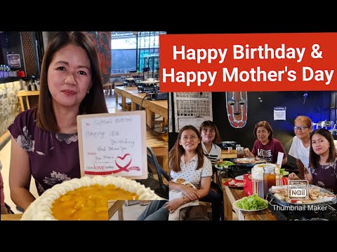 Birthday of My Soul Sister Evelyn Yim & Mother's Day Celebration ||Thank You Sis Mars - YouTube