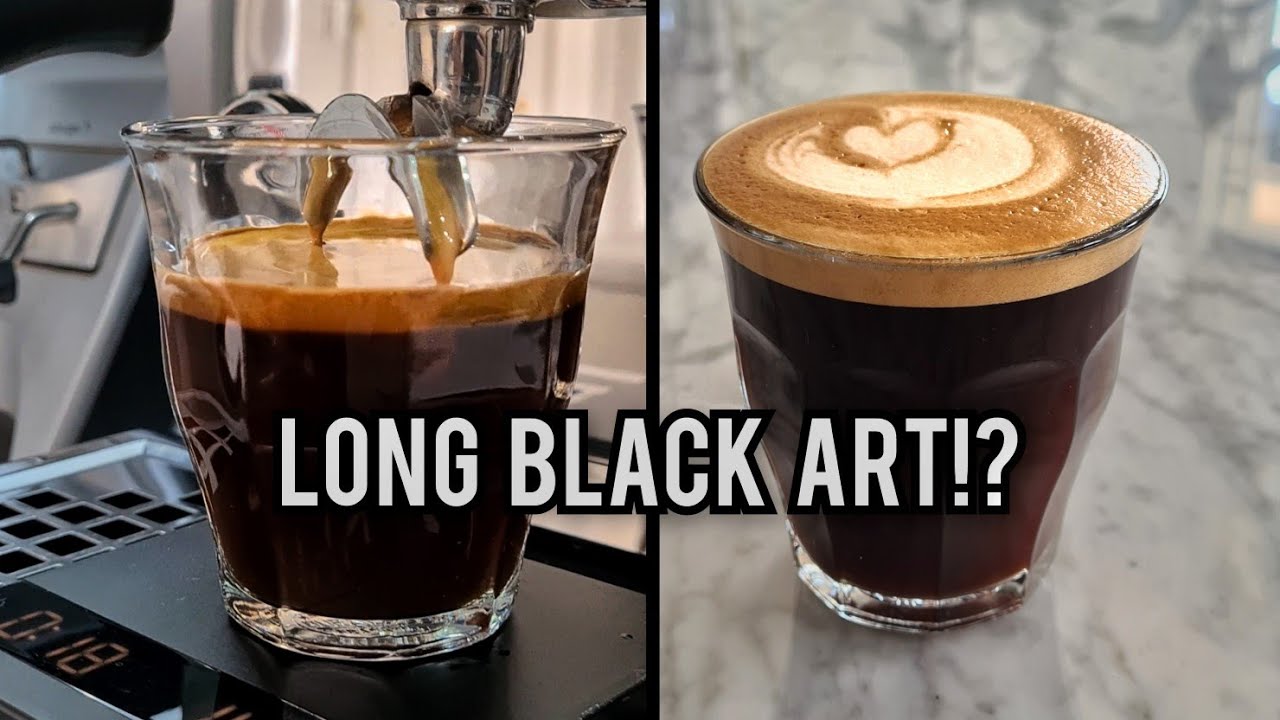 Making art on a long black coffee ft. Linea Mini - YouTube
