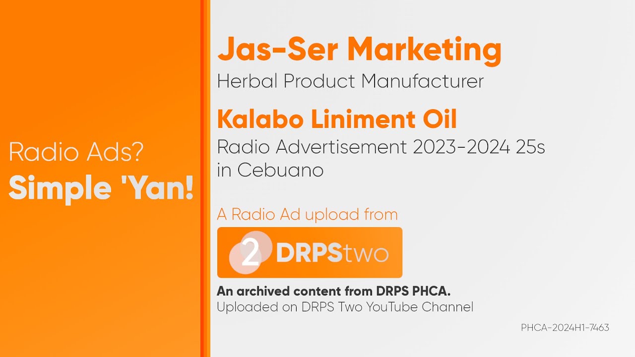 Kalabo Liniment Oil Radio Ad 2023-2024 25s (in Cebuano) - YouTube