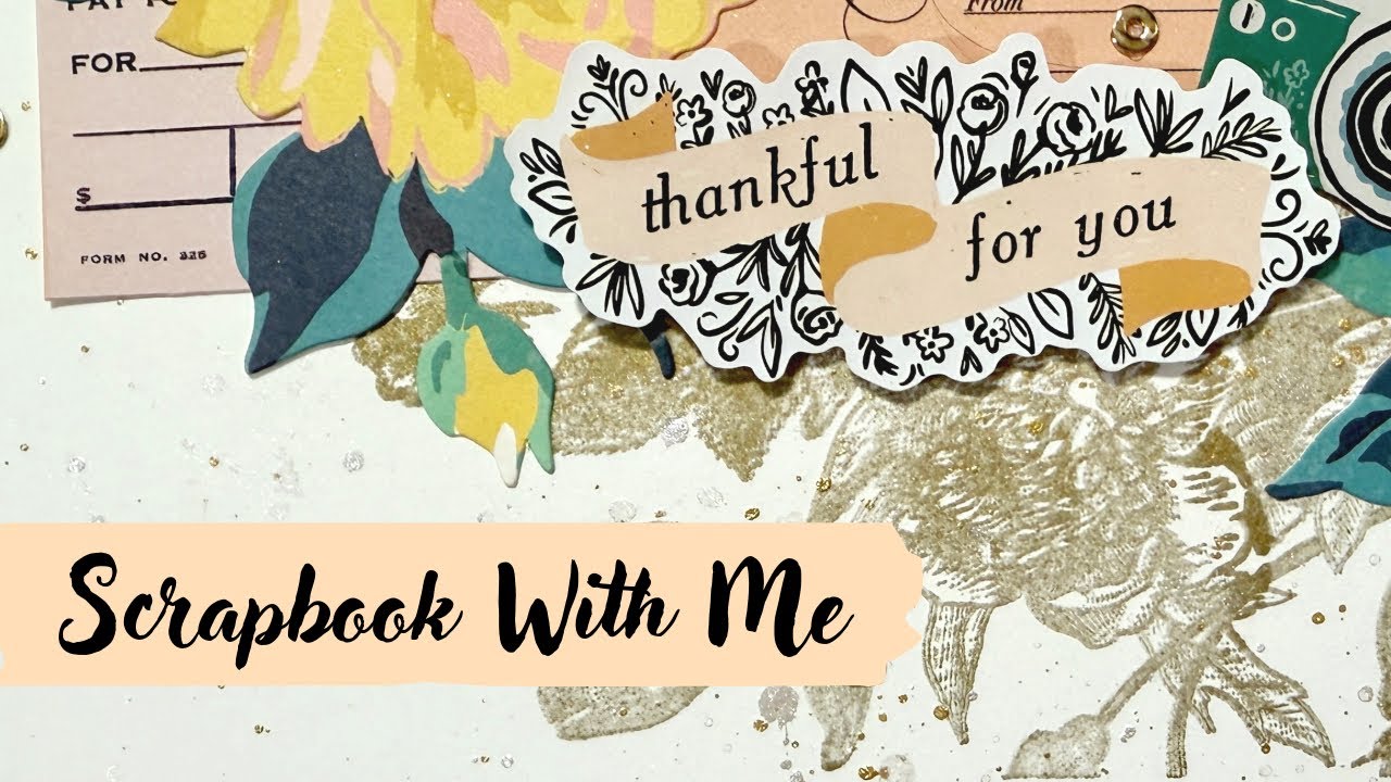 Scrapbook Page Design Tips- Adding Stamping To Your Background For An ...