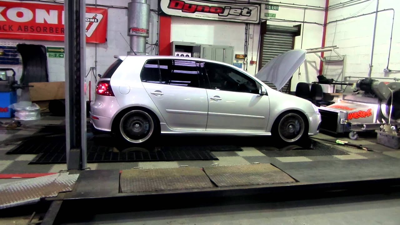 VW Golf mk5 r32 - Rolling Road @ Awesome GTI ~ 108 - YouTube