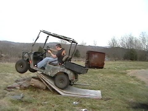 Little Golf Cart Jump - YouTube