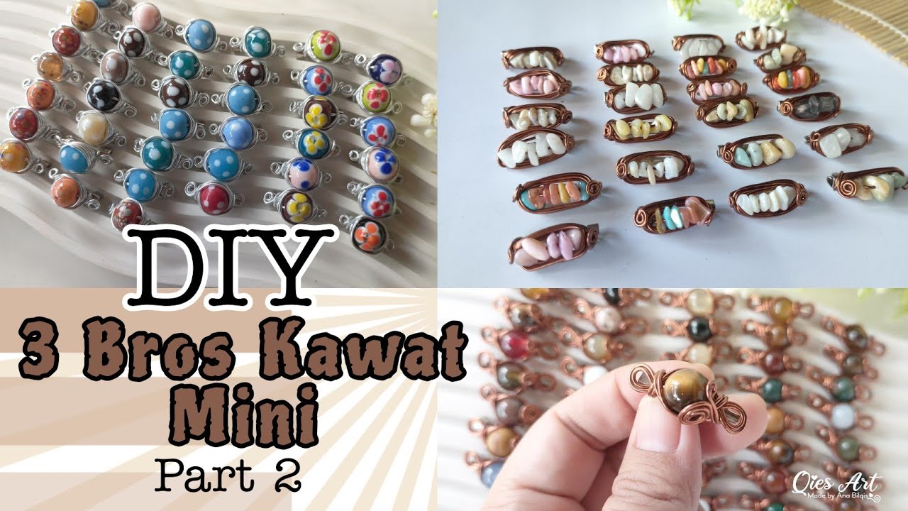 3 Model Bros Kawat Mini part 2/ mini wire brooch - YouTube