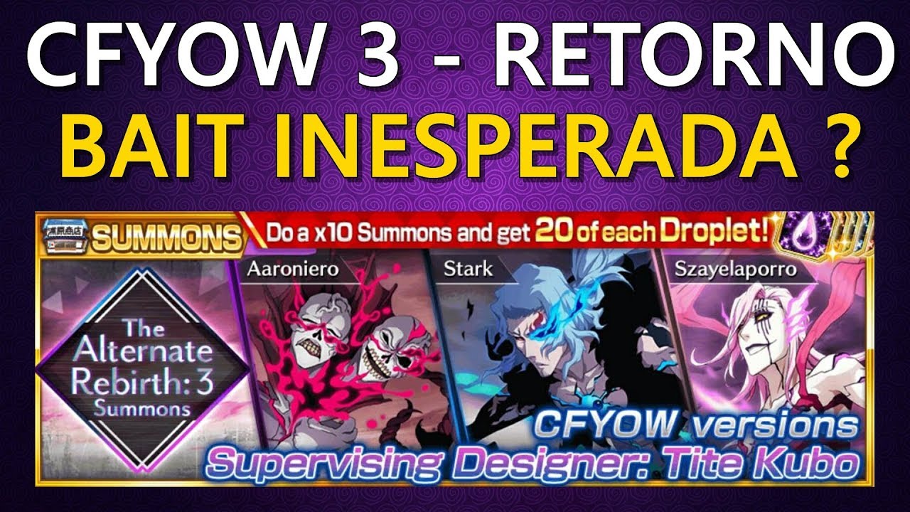 Bleach Brave Souls - Retorno do CFYOW 3 - YouTube