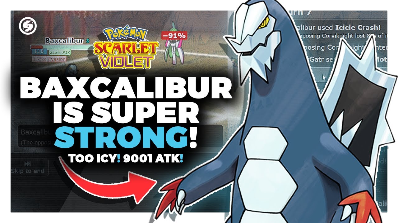 BAXCALIBUR IS A MONSTER in Pokemon Scarlet and Violet! (Showdown Live ...