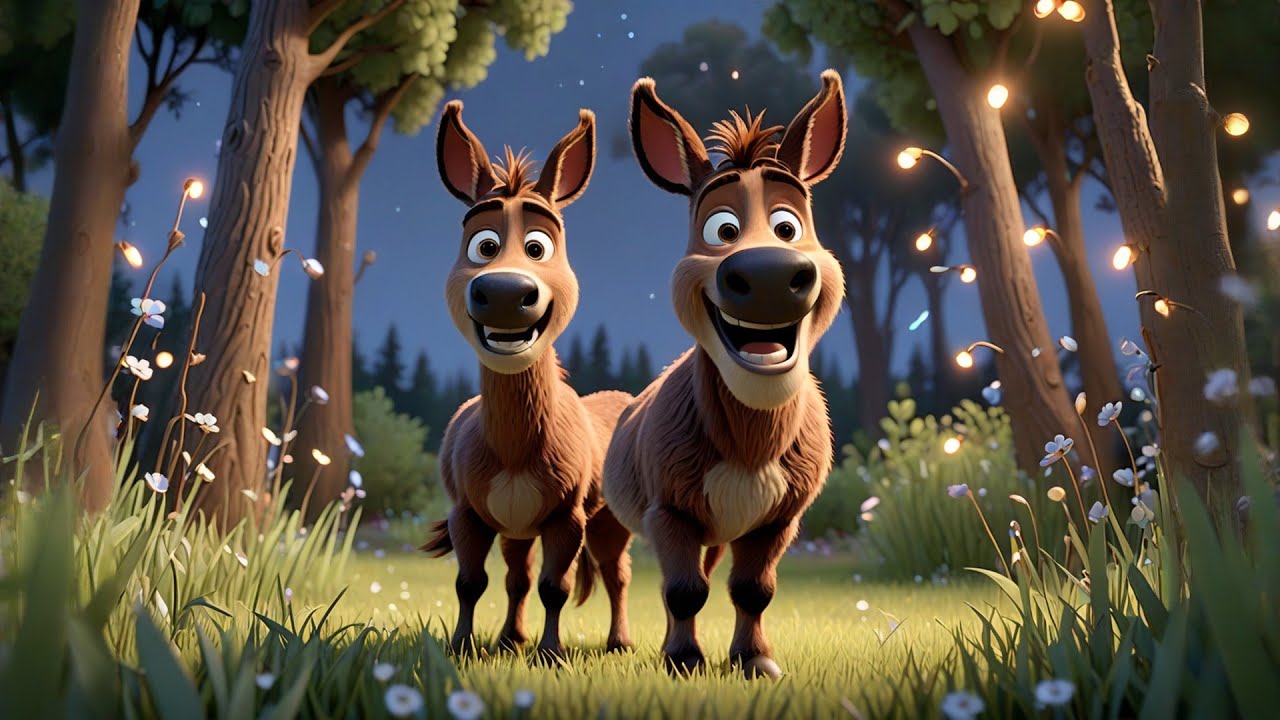 Four Dancing Donkeys Sing a Tune | Fun Donkey Song for Kids | Nursery ...