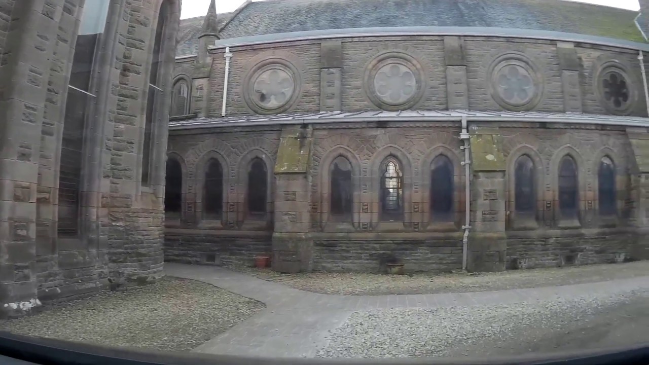 Winter Road Trip Drive To Parish Church Invergowrie Perthshire Scotland ...