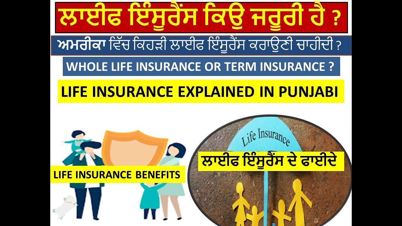 Life Insurance Benefits | Whole Life or Term Insurance | in Punjabi ...