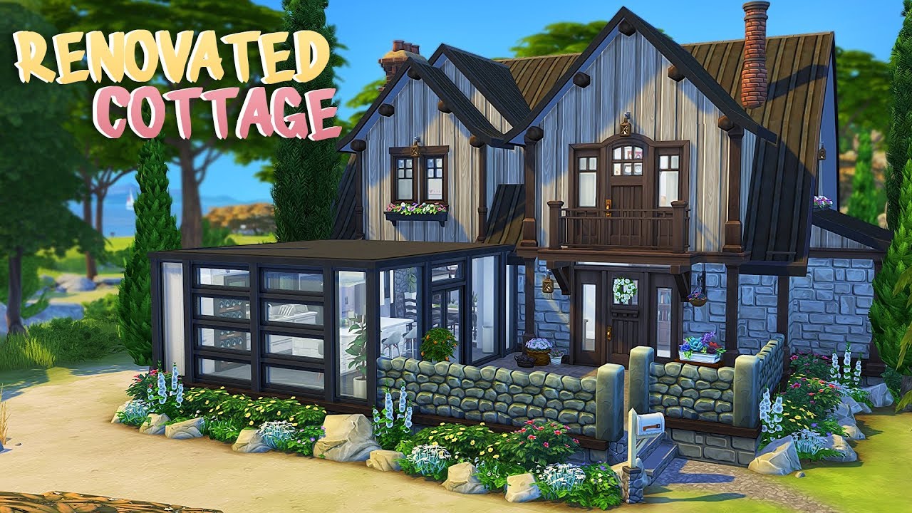RENOVATED RUSTIC COTTAGE 💕 | The Sims 4 | Speed Build - YouTube