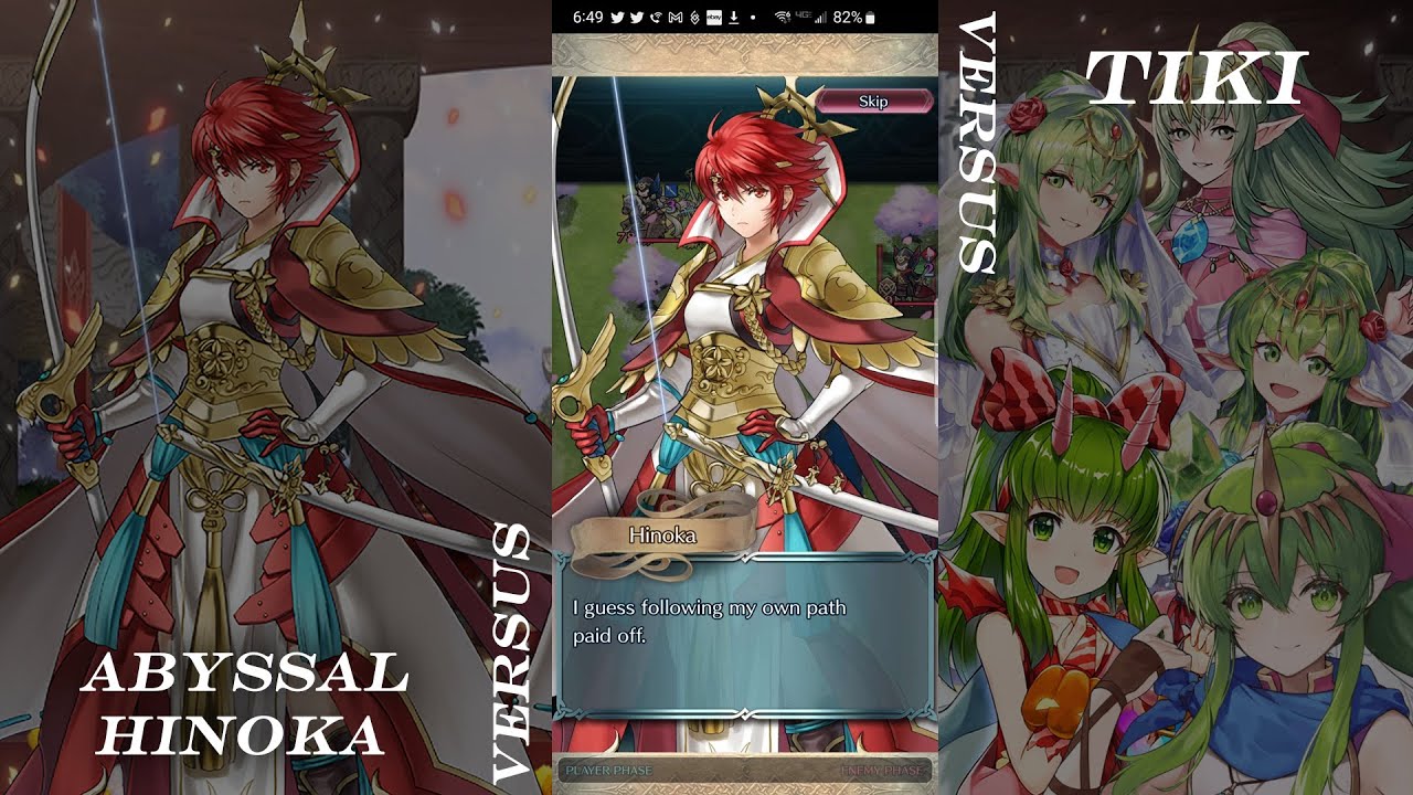 Fire Emblem Heroes Tiki Vs Abyssal Hinoka Legendary Hero Battle - YouTube