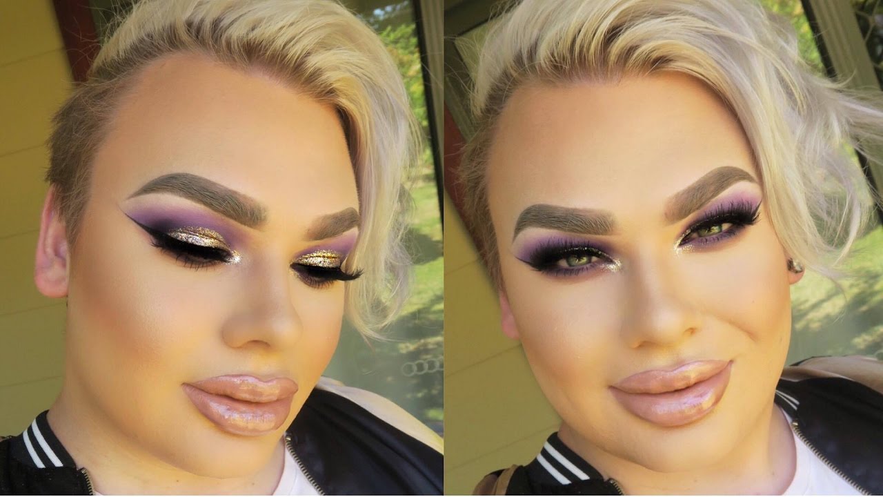 New Years Eve Glitter Makeup Tutorial | Michael Finch - YouTube