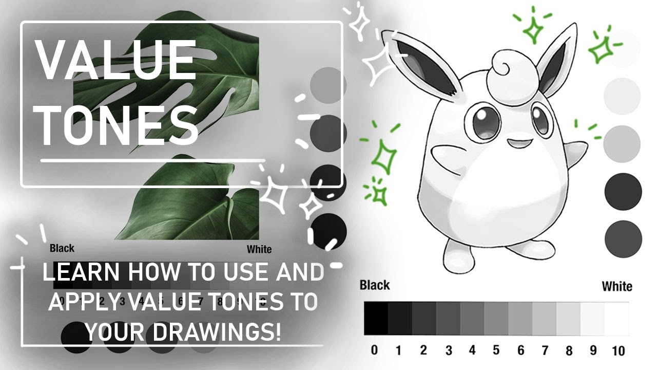 Value tones | Learn how to use and apply it to your drawings - YouTube